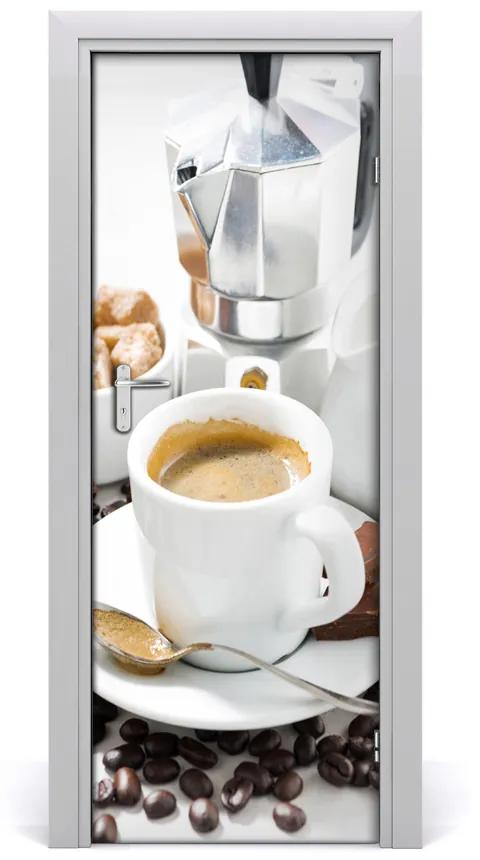 Fototapeta na dveře samolepící šálek kávy 95x205 cm