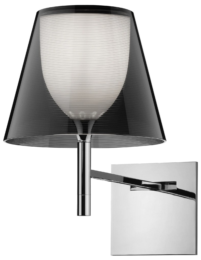 Flos KTribe W, designové nástěnné lampa se stmívačem, 1x70W E27, kouřová, výška 35cm