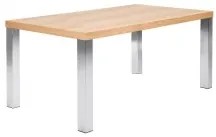 TH Stůl SOLVAS LEGS 180 cm (Dub (dýha), chrom)