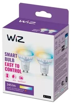 SADA 2x LED Stmívatelná žárovka PAR16 GU10/4,7W/230V 2700-6500K CRI 90 Wi-Fi-WiZ