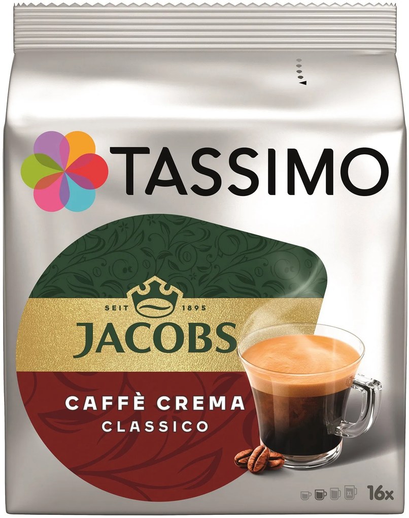 Kávové kapsle tassimo kapsle jacobs café crema 16 nápojů