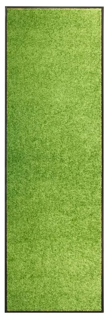 vidaXL Rohožka pratelná zelená 60 x 180 cm