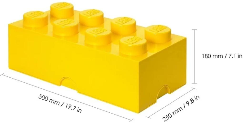 Lego® Žlutý úložný box LEGO® Smart 25 x 50 cm