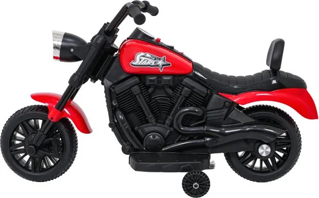 Elektrická motorka STAR červená