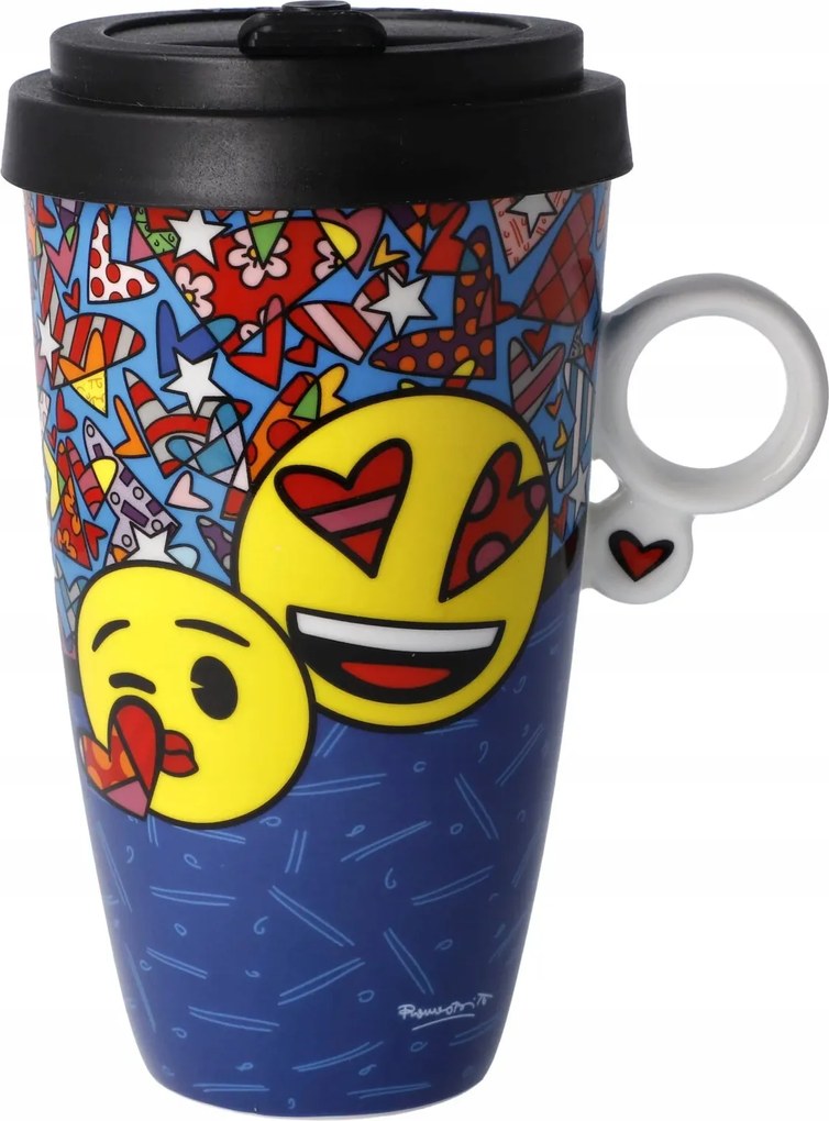 Romero Britto-I Love You-Šálek s sebou 500 ml