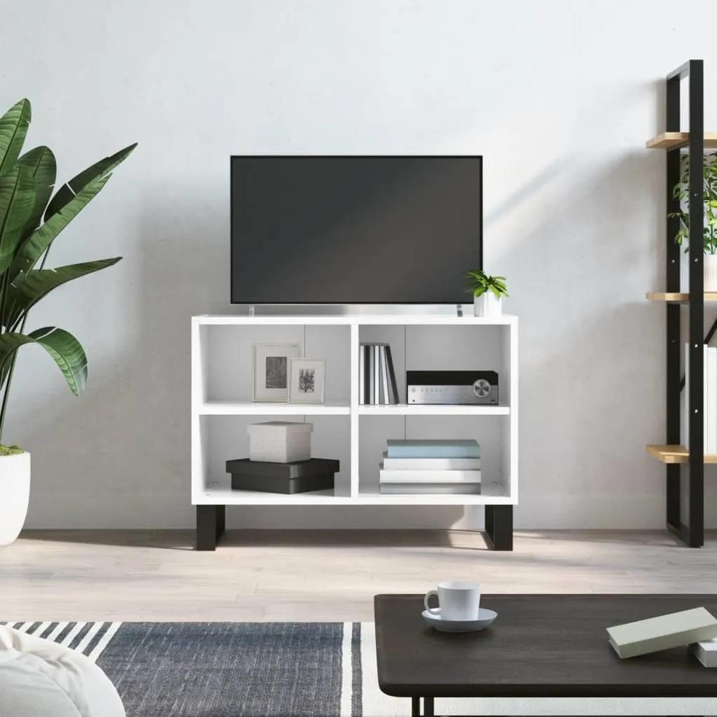 vidaXL TV skříňka 69,5 x 30 x 50 cm kompozitní dřevo [826979] Barva: Bílá