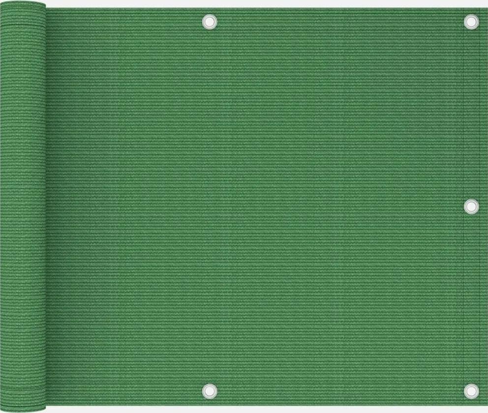 vidaXL Balkonová zástěna 75 x 400 cm HDPE [42316] Barva: Tmavě zelená