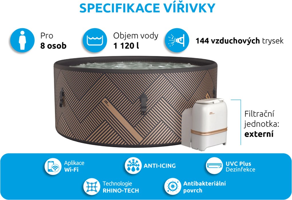 Mspa | Vířivý bazén MSPA Mono ECO F-MO082WE | 11400281