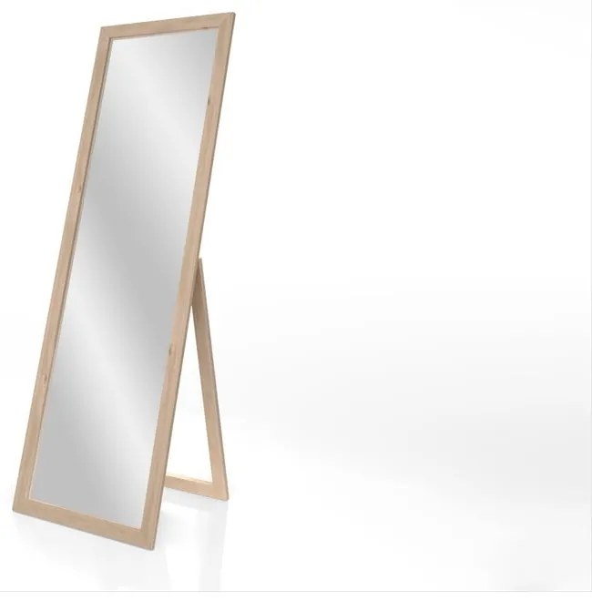 Stojací zrcadlo v hnědém rámu Styler Sicilia, 46 x 146 cm