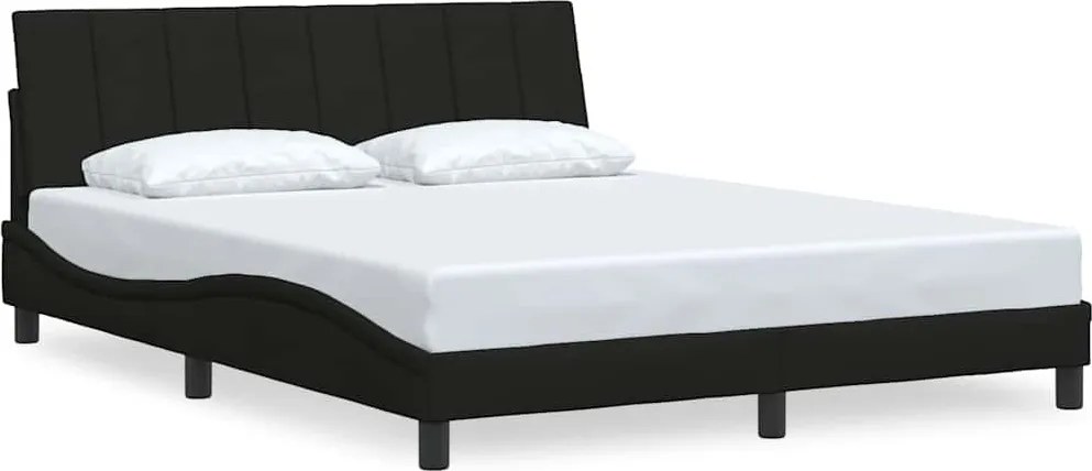 Rám postele bez matrace Hanko černý 160 x 200 cm textil 3310400