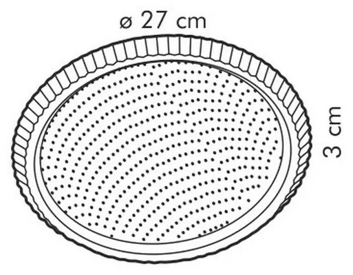 Tescoma DELÍCIA forma s vlnitým okrajem 28 cm