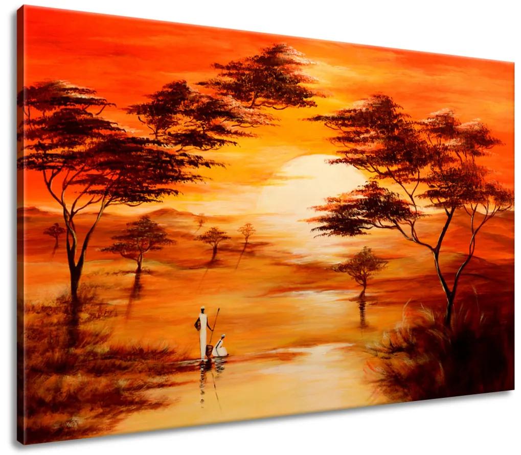 Gario Ručně malovaný obraz Nádherná Afrika Rozměry: 120 x 80 cm