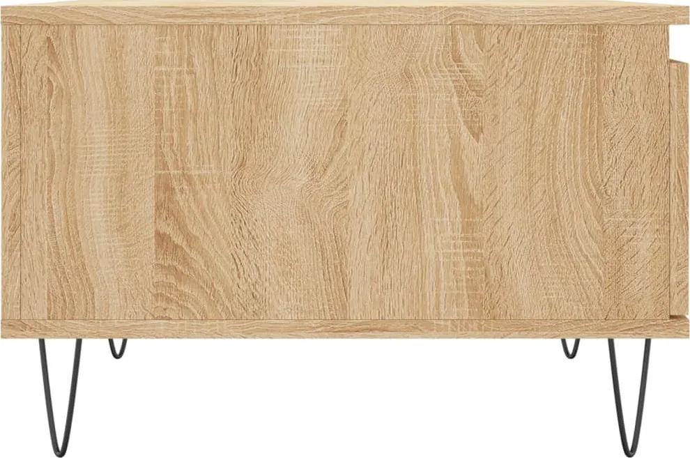 vidaXL Konferenční stolek 55 x 55 x 36,5 cm kompozitní dřevo [830759] Barva: Černá