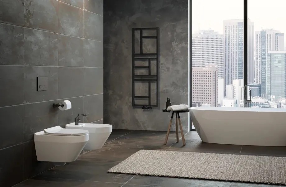 Hopa Mondrian koupelnový radiátor 500 x 1440 mm středové připojení barva zlatá RADMON501484SP