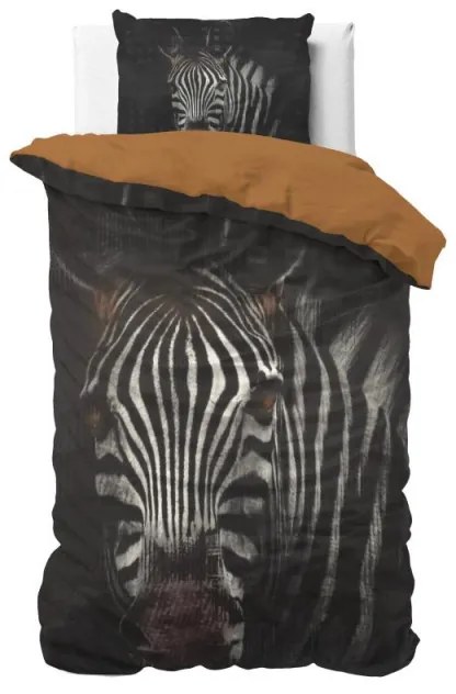 Bavlněné povlečení Zebra Černá