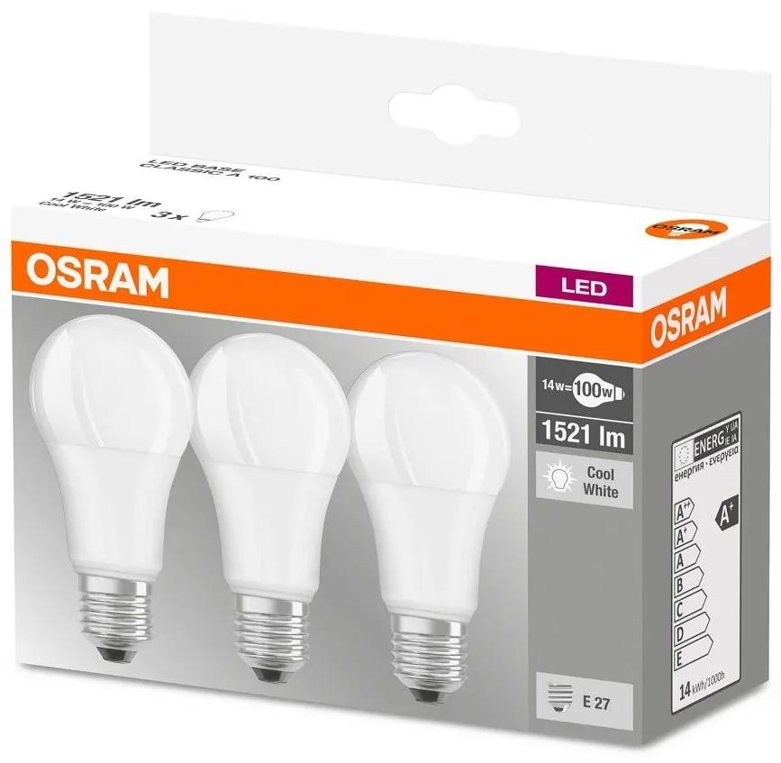 Osram SADA 3x LED Žárovka A60 E27/13W/230V 4000K - Osram P224593