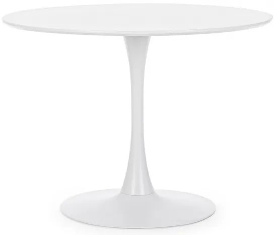 BIZZOTTO bílý kulatý stůl 100 cm 0732977