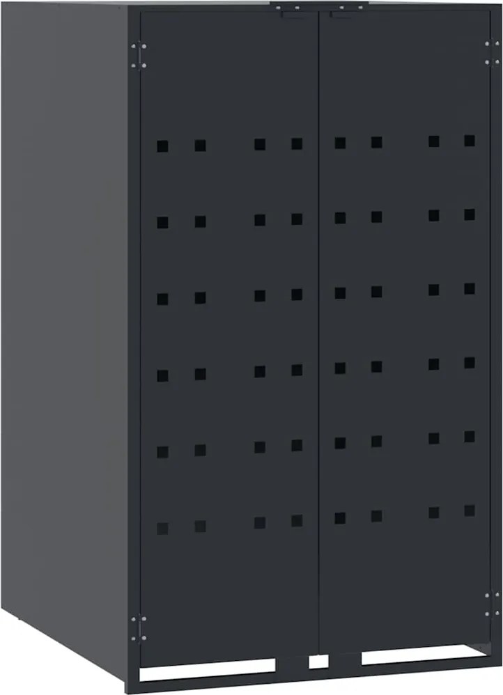 Box na 2 popelnice antracitový 138 x 79 x 117 cm ocel 3279982