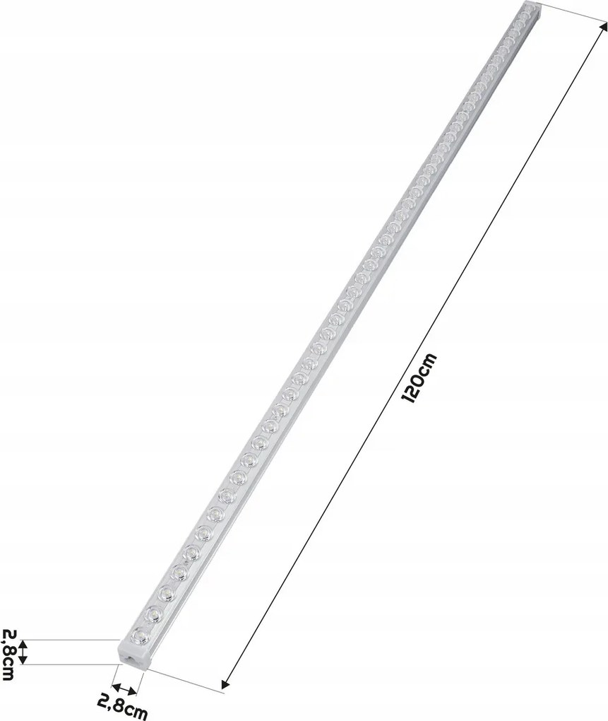 BERGE LED lampa NEPTUN 120cm - 36W -3600lm - IP20 - 4500K - neutrální bílá