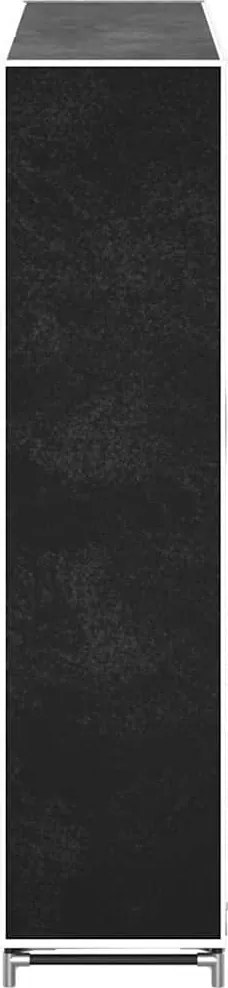Látkový botník s potahem 115 x 28 x 110 cm černý 240493