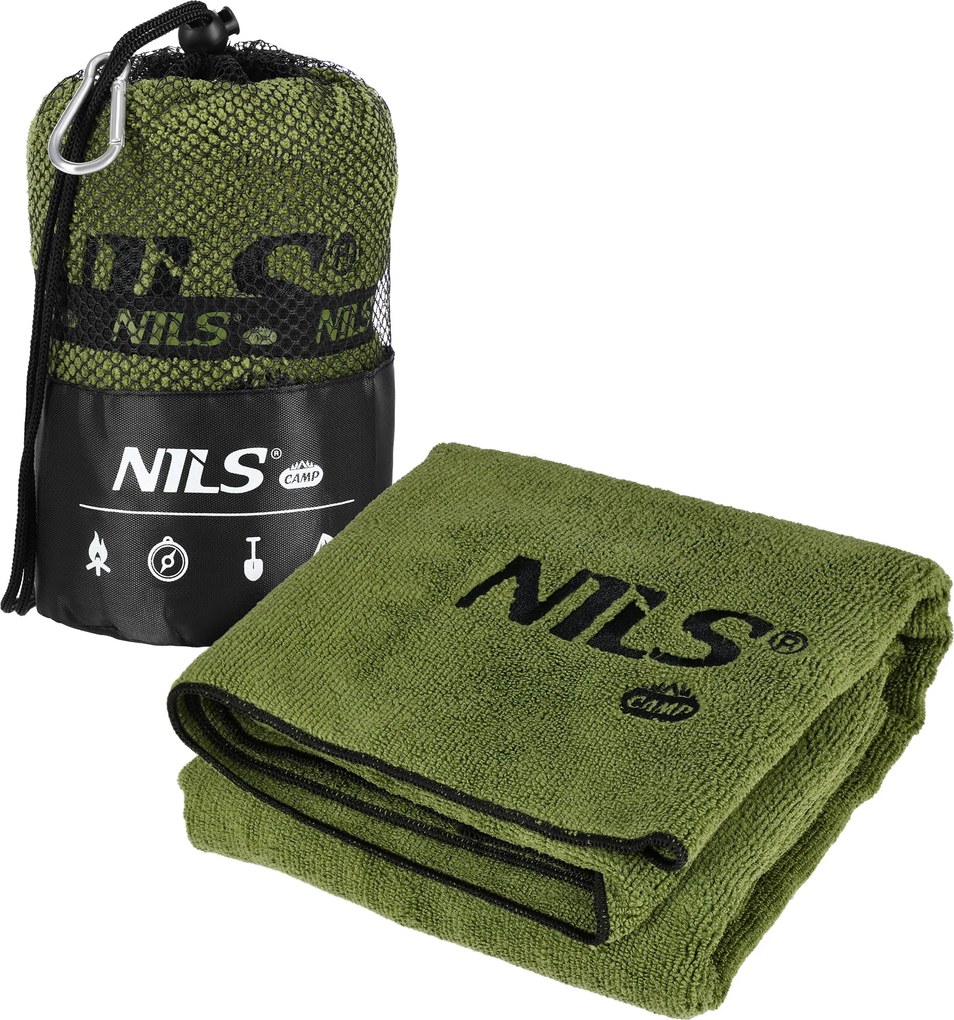 NCR15 KHAKI FROTÉ RUČNÍK NILS CAMP