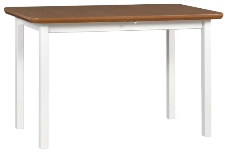 Jídelní stůl MAX 4 deska stolu bílá, nohy stolu olše