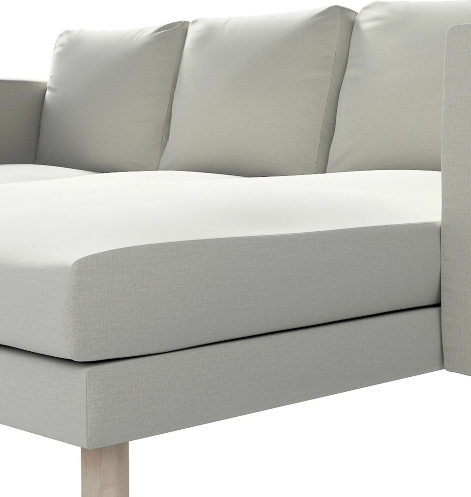 Potah na pohovku IKEA Norsborg 3-místná se šezlongem barva zelená látka sametová