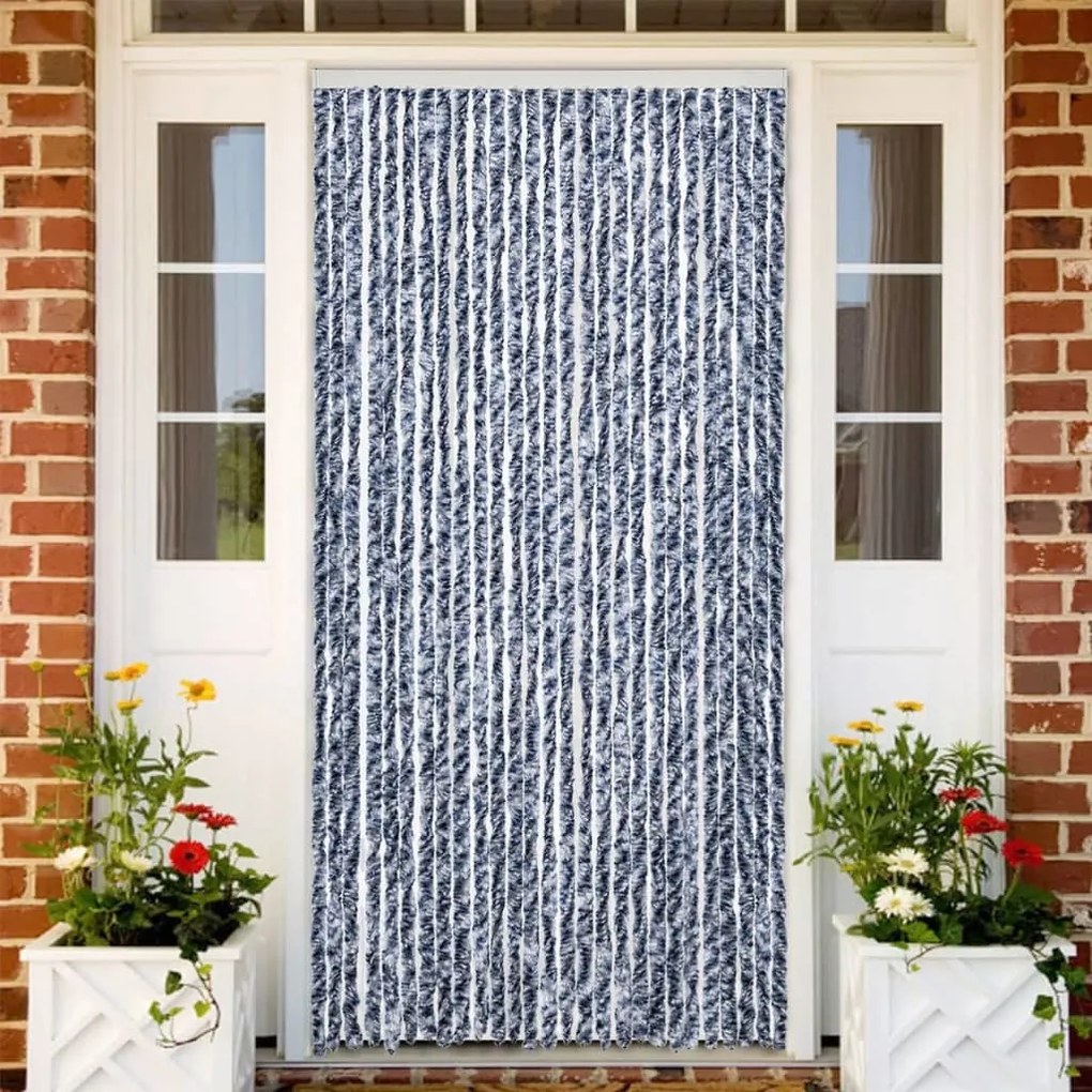 vidaXL Závěs proti hmyzu 100 x 200 cm žinylka [377336] Barva: Černobílý