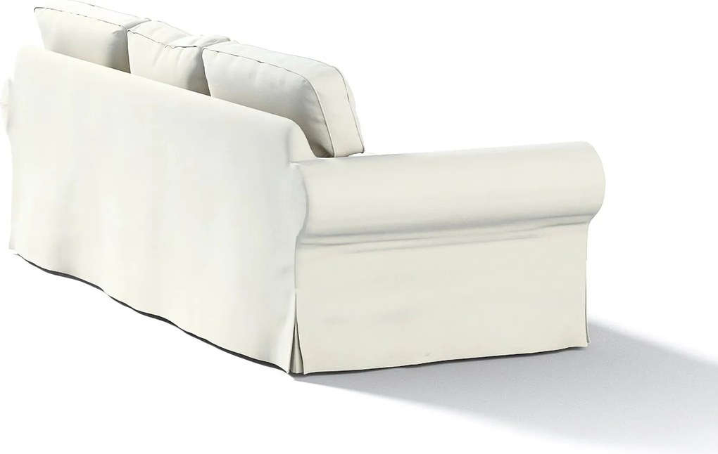 Potah na pohovku IKEA Ektorp 3-místná rozkládací, NOVÝ MODEL 2013 barva krémová látka lesklé, sametová