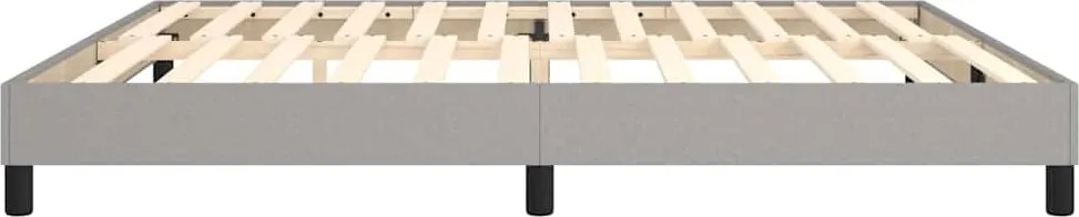 Rám postele s boxspringem světle šedý 200 x 200 cm textil 3120540