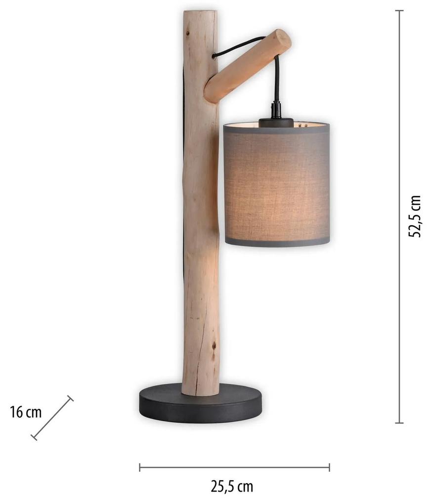 Zelená stolní lampa Tribu s papírovým stínidlem
