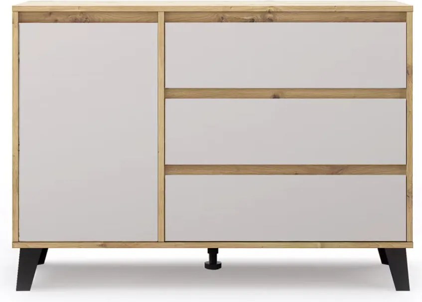 Komoda Borg 1d3s dub artisan / kašmír