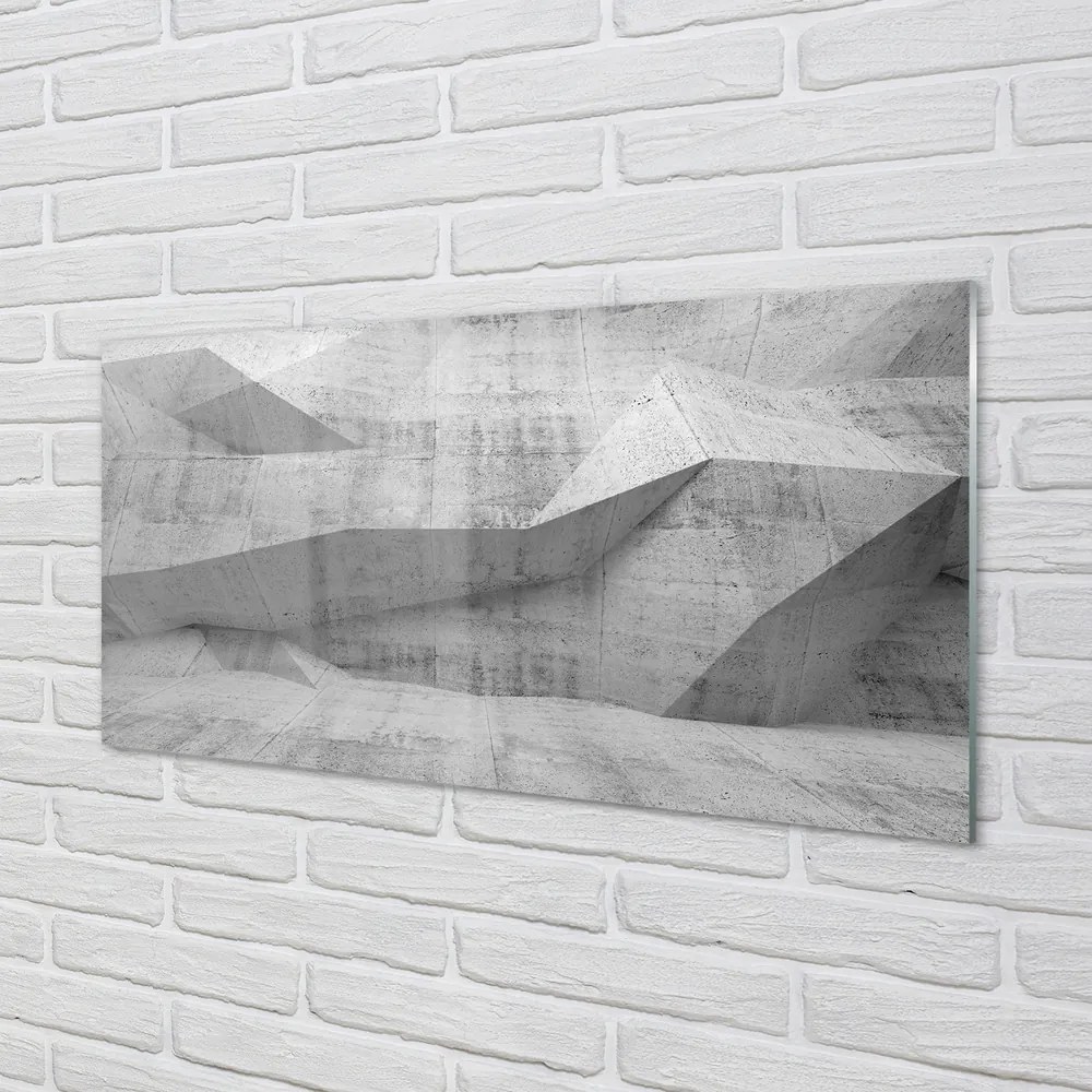 akrylový obraz Kámen abstrakce beton 125x50 cm