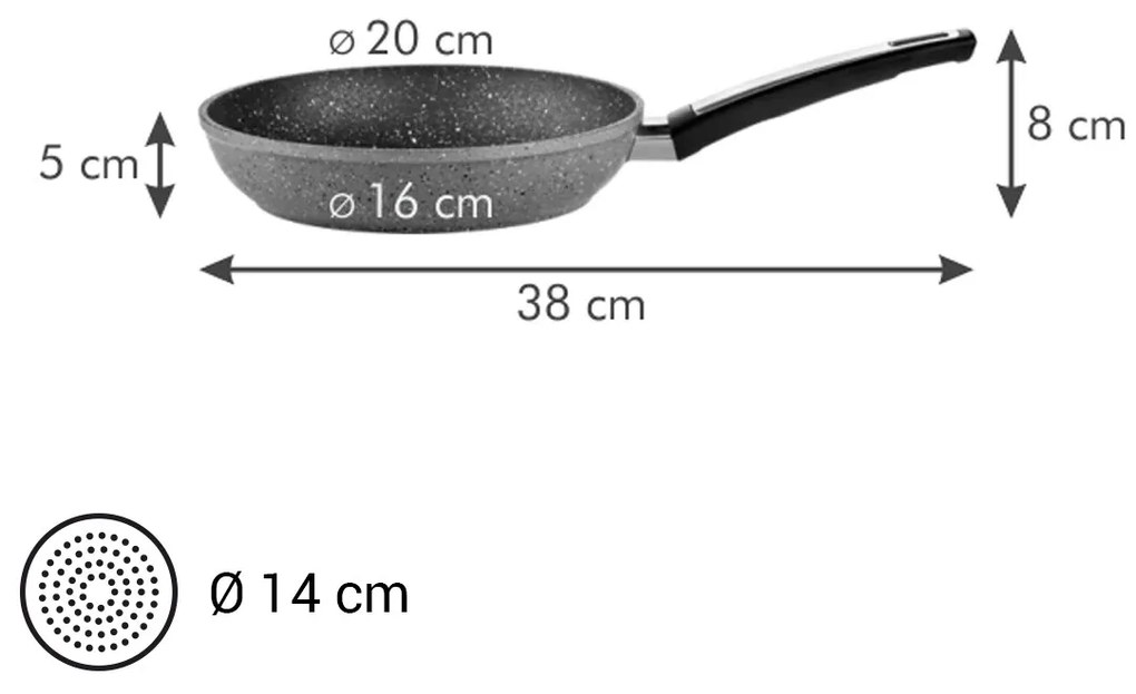 Pánev i-PREMIUM Stone ø 20 cm