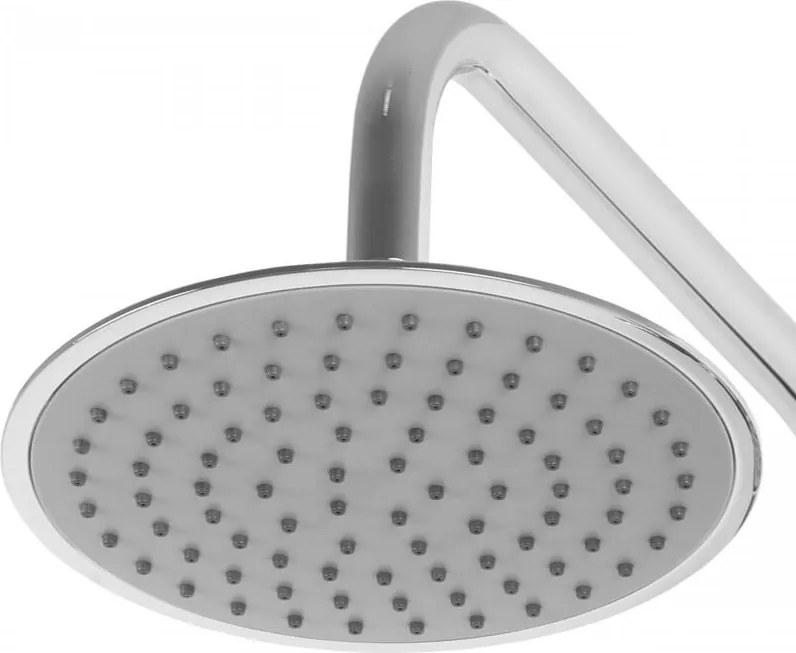 Erga Mutabi, sprchový set s baterií, hlavovou sprchou 20×20 cm a výtokem, chromová, ERG-YKA-BP.MUTABI-20-CHR