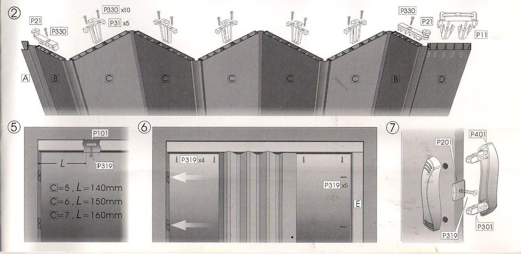 VIVALDI Shrnovací dveře prosklené Buk 90cm