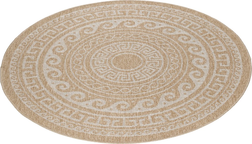 Ayyildiz, AKCE: 160x160 (průměr) kruh cm Kusový koberec Comilla 887 Beige kruh, béžová, chodba / předsíň