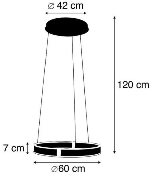 Paul Neuhaus 8361-55 - LED Stmívatelný lustr se senzorem ARINA LED/27W/230V