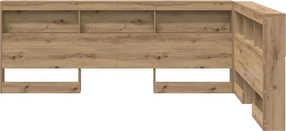 Úložné čelo postele Artisanový dub Kompozitní dřevo 3335492