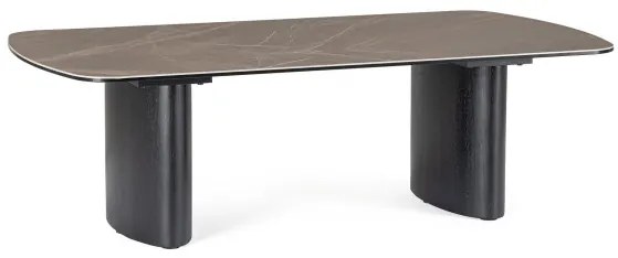 BIZZOTTO Konferenční stolek GARRISON hnědý 130x70 cm 0747343