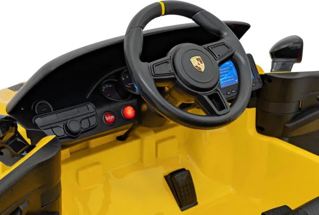 Elektrické autíčko Porsche Spyder RS 718 MP4 žluté