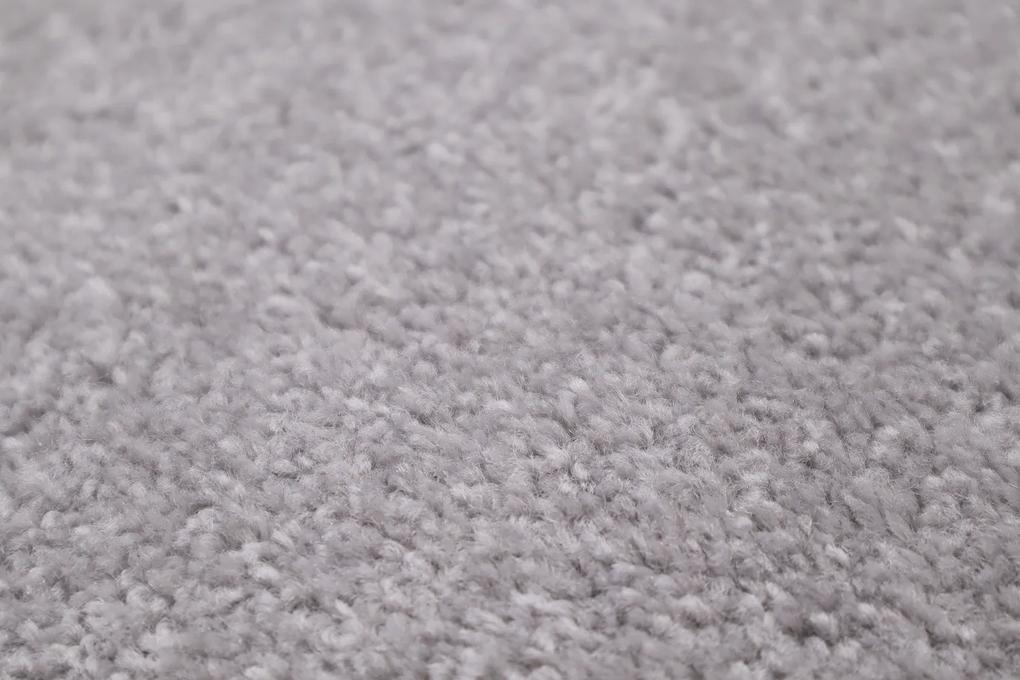 Vopi koberce Kusový koberec Eton šedý ovál - 140x200 cm