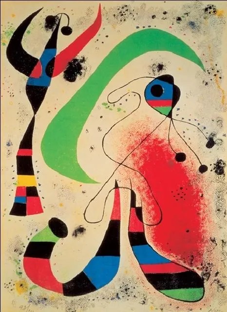 Obraz, Reprodukce - Noc, Joan Miró, (60 x 80 cm)