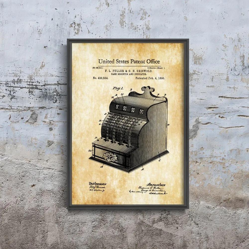 Retro plakát Fuller Fuller &amp; Griswold USA patent