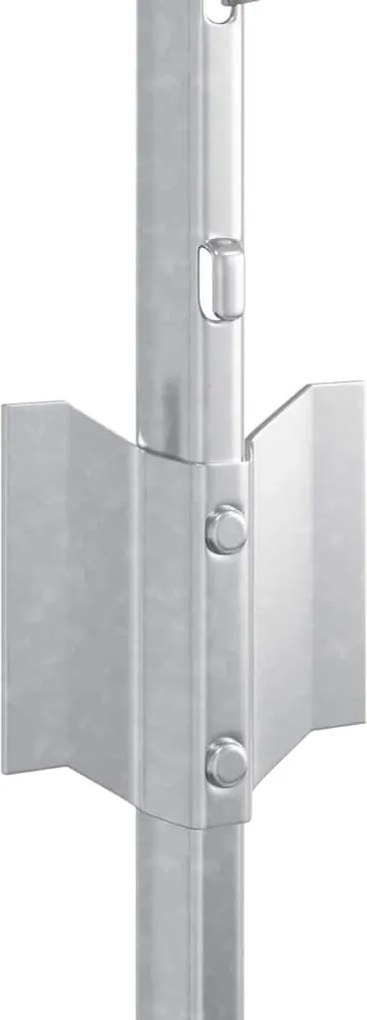 Zabudovaný plotový sloupek 22 ks Stříbrná 120 cm 3335952