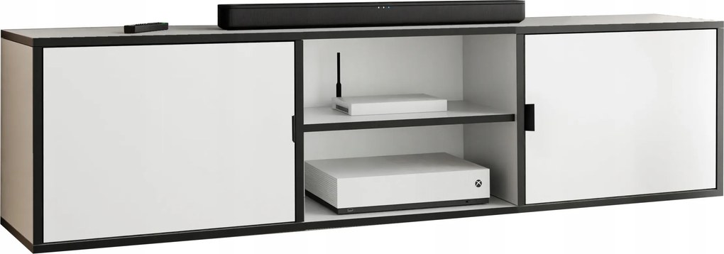 TV skříňka LUNO 3 otevřená TV skříňka bílý