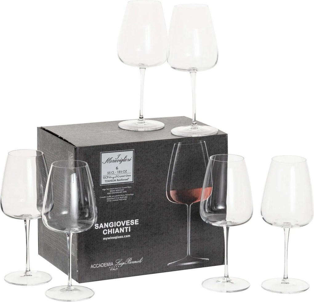 Sklenice na víno Gioco 6 ks. 550 ml