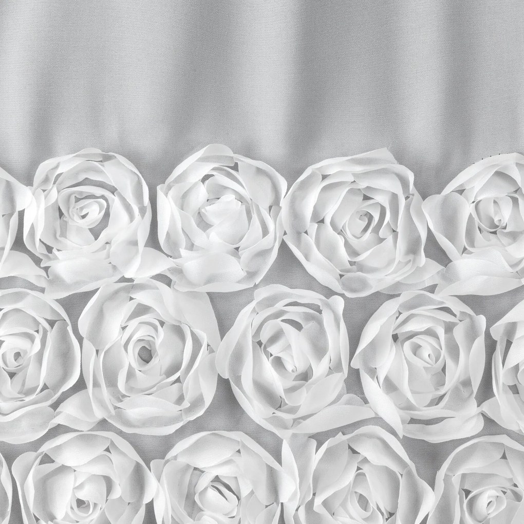 ZÁCLONA NA PÁSCE EVA MINGE ROSES7 350X270 CM BÍLÁ