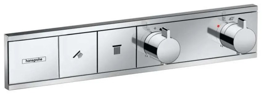 Hansgrohe RainSelect - Baterie pod omítku pro 2 spotřebiče, chrom 15380000
