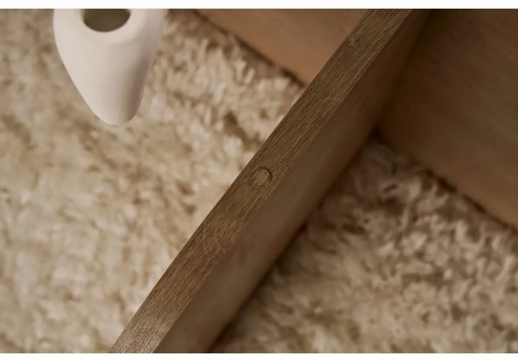 Konferenční stolek Aeris Sapphire Oak s tmavým sklem